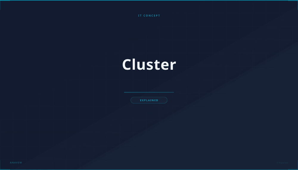 Qu'est-ce qu'un Cluster ? Définition, fonctionnement et cas d'utilisat